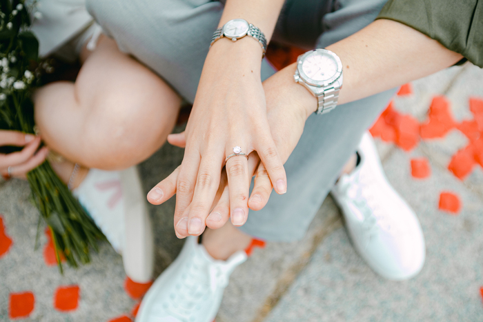 La pedida de mano en Madrid de una pareja de mexicanos